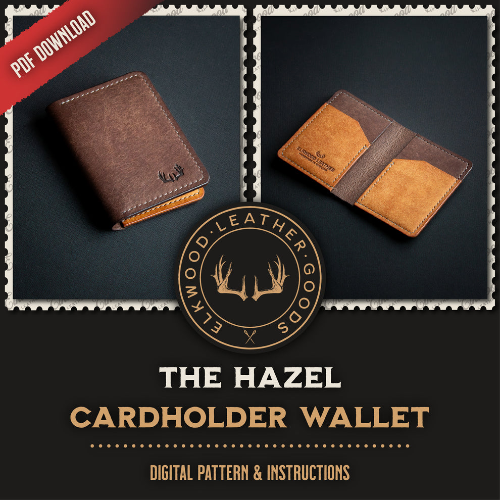 The Hazel Wallet - Digital Download (PDF Template) – Elkwood Leather